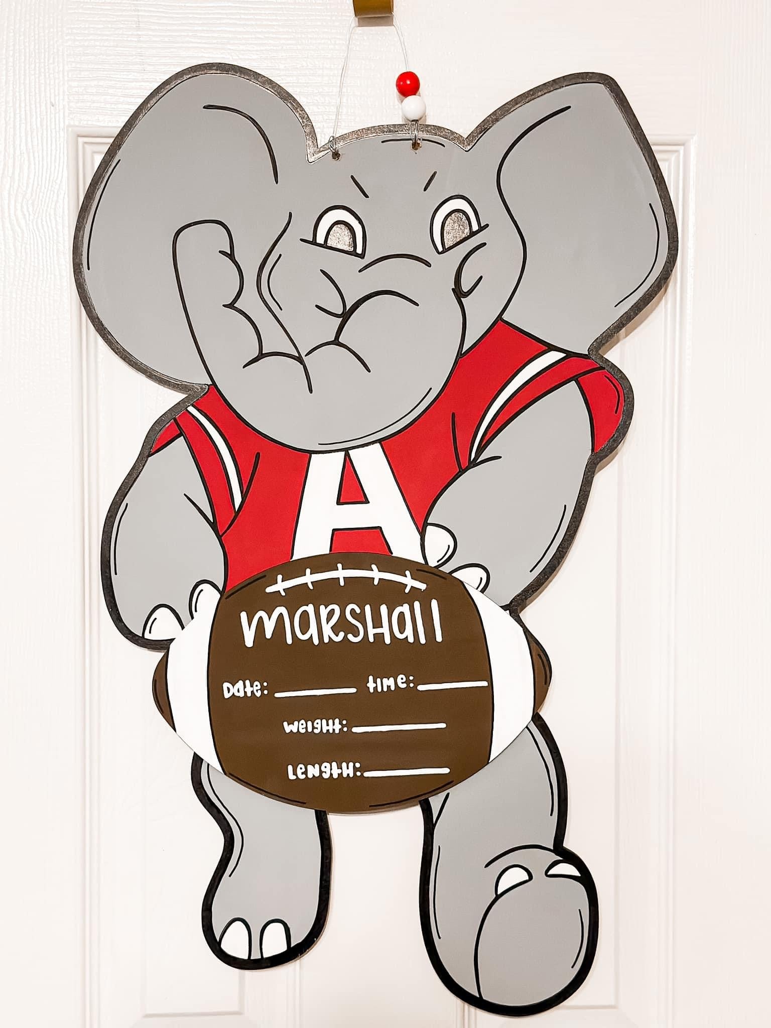 Alabama Football Nursery Sign – Legacy Creations Custom Woodworks
