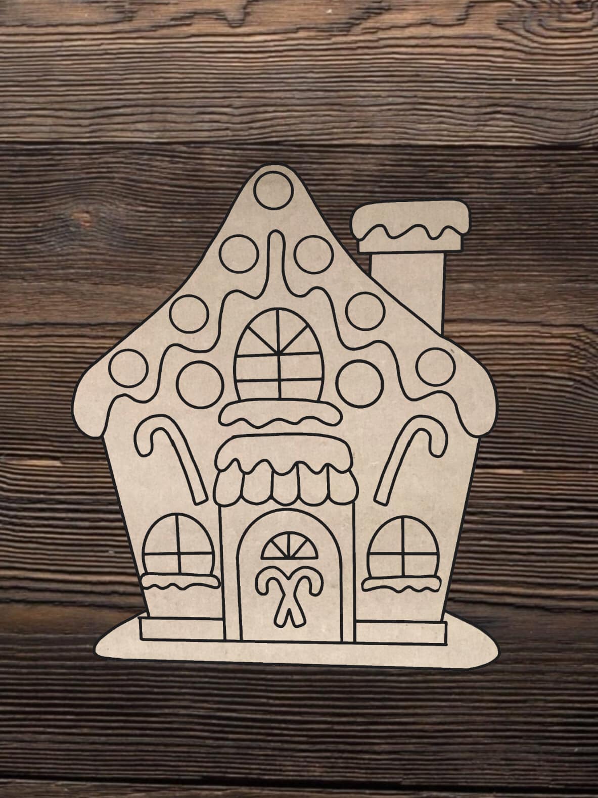 Cut and Traced Gingerbread House – Legacy Creations Custom Woodworks