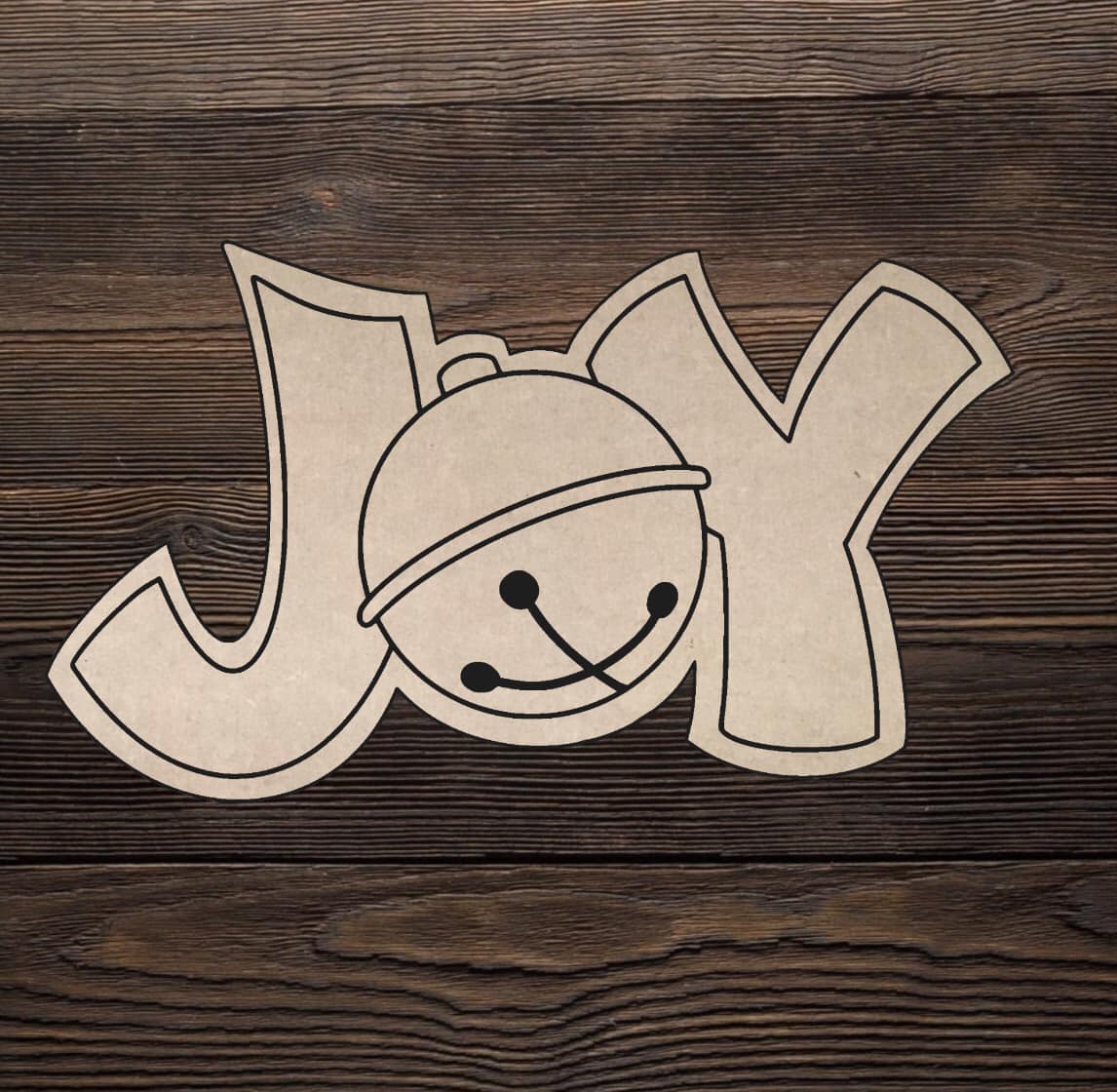 Cut and Traced Joy with Bell – Legacy Creations Custom Woodworks